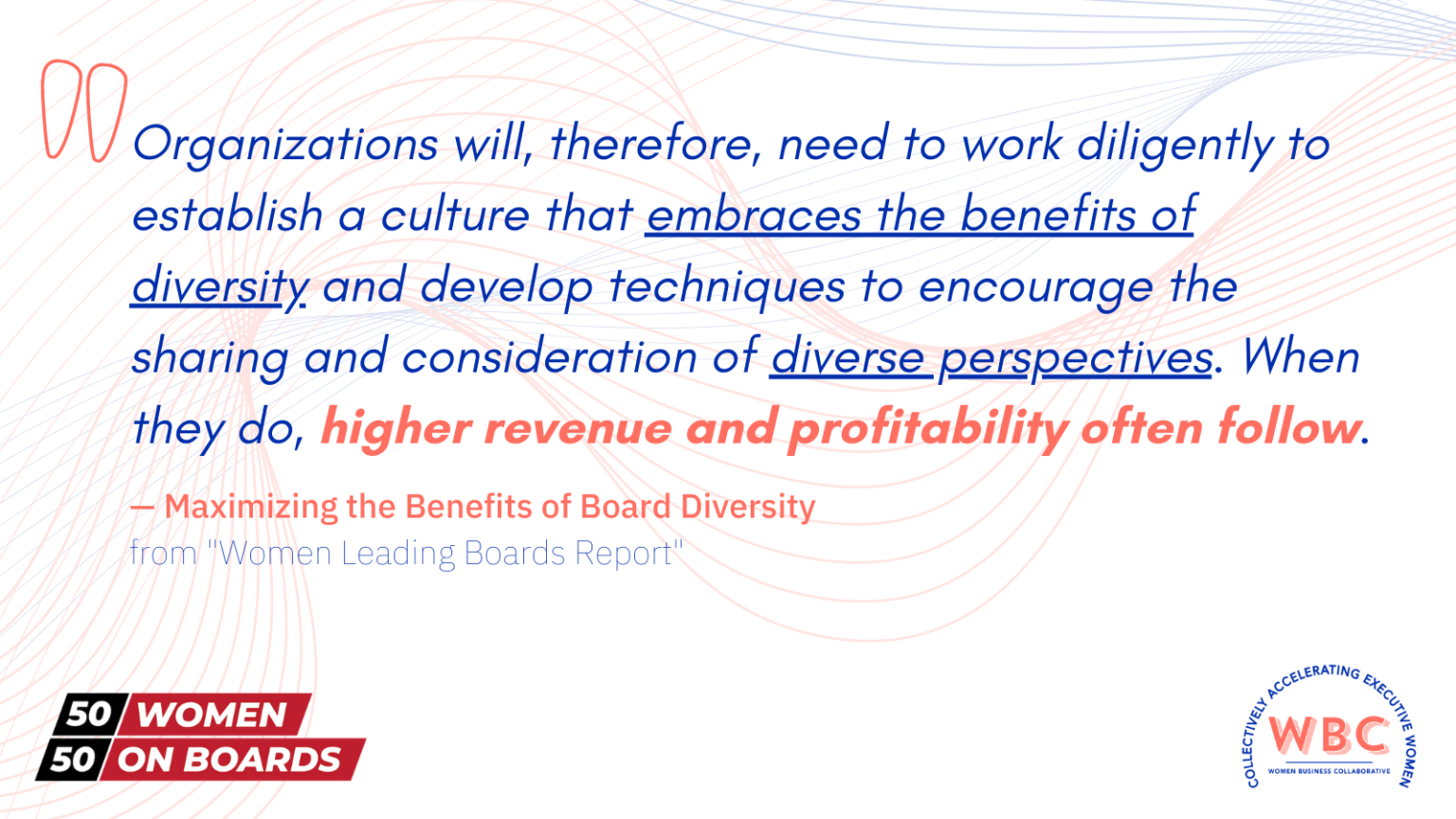 Maximizing the Benefits of Board Diversity - Women Business Collaborative